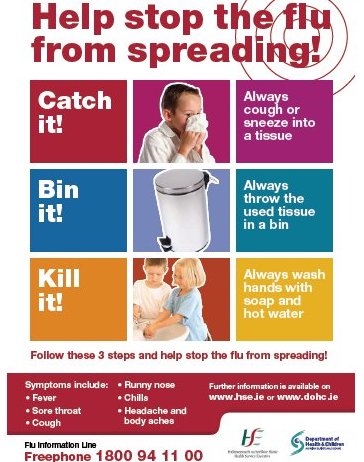 Milford National School » Help Stop the Flu Spreading!